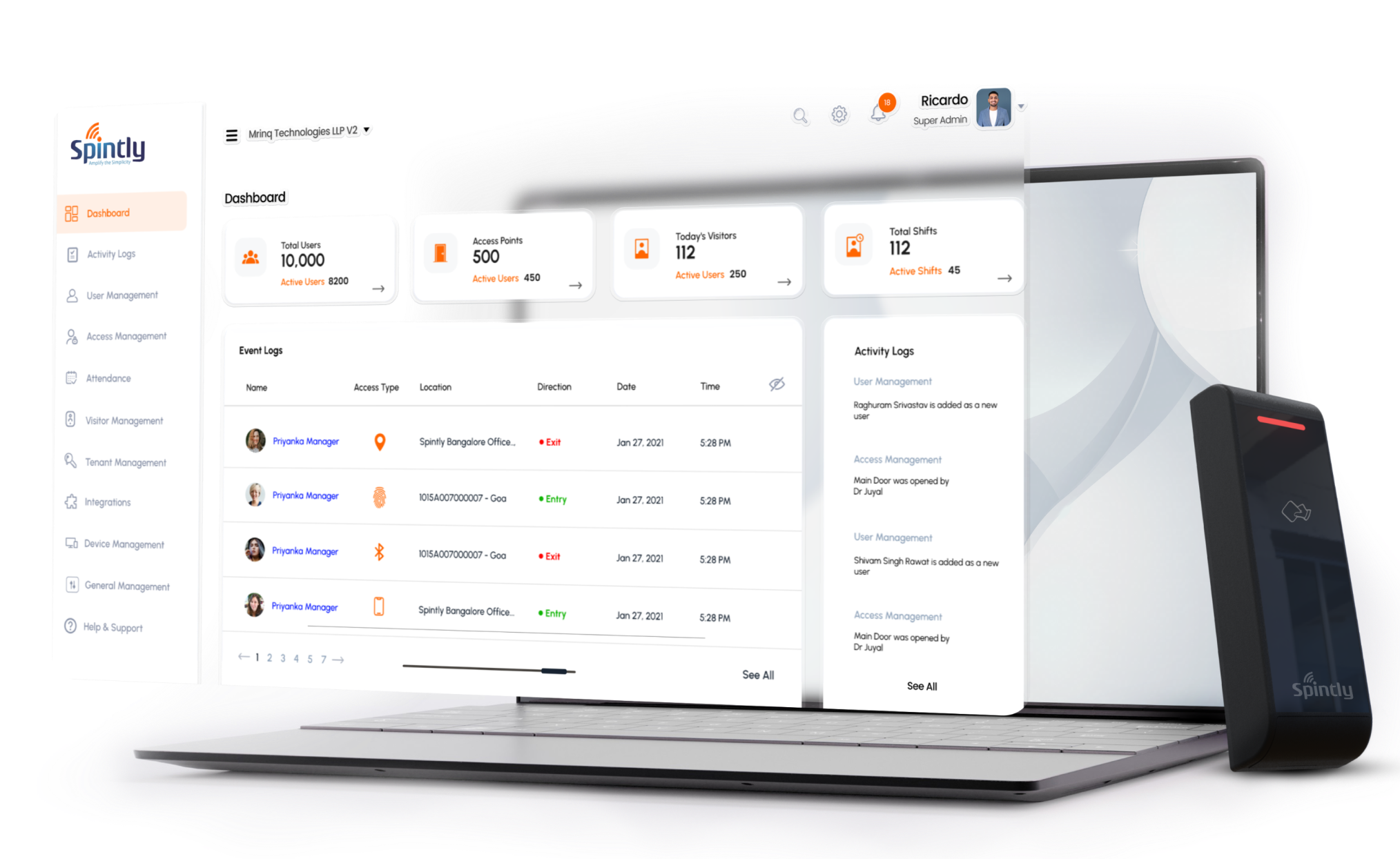 Time and Attendance Management Solutions | Spintly